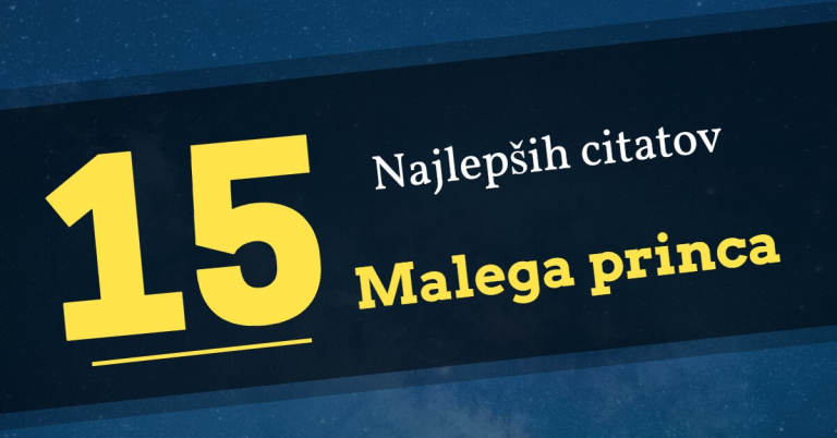 Najlepši citati Malega princa - Raptas.si